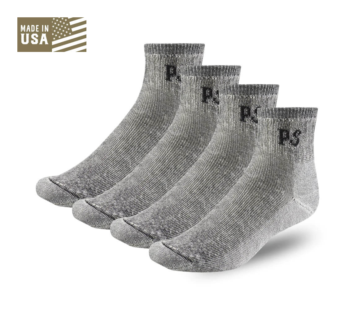Below Zero Quarter | American Made Merino Wool Socks | People Socks