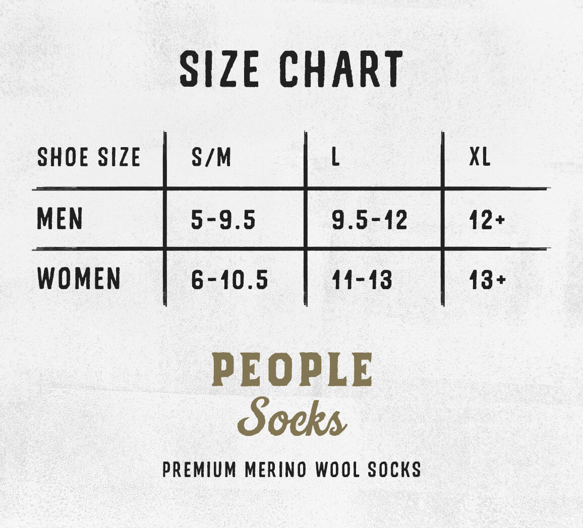 Below Zero Quarter | American Made Merino Wool Socks | People Socks