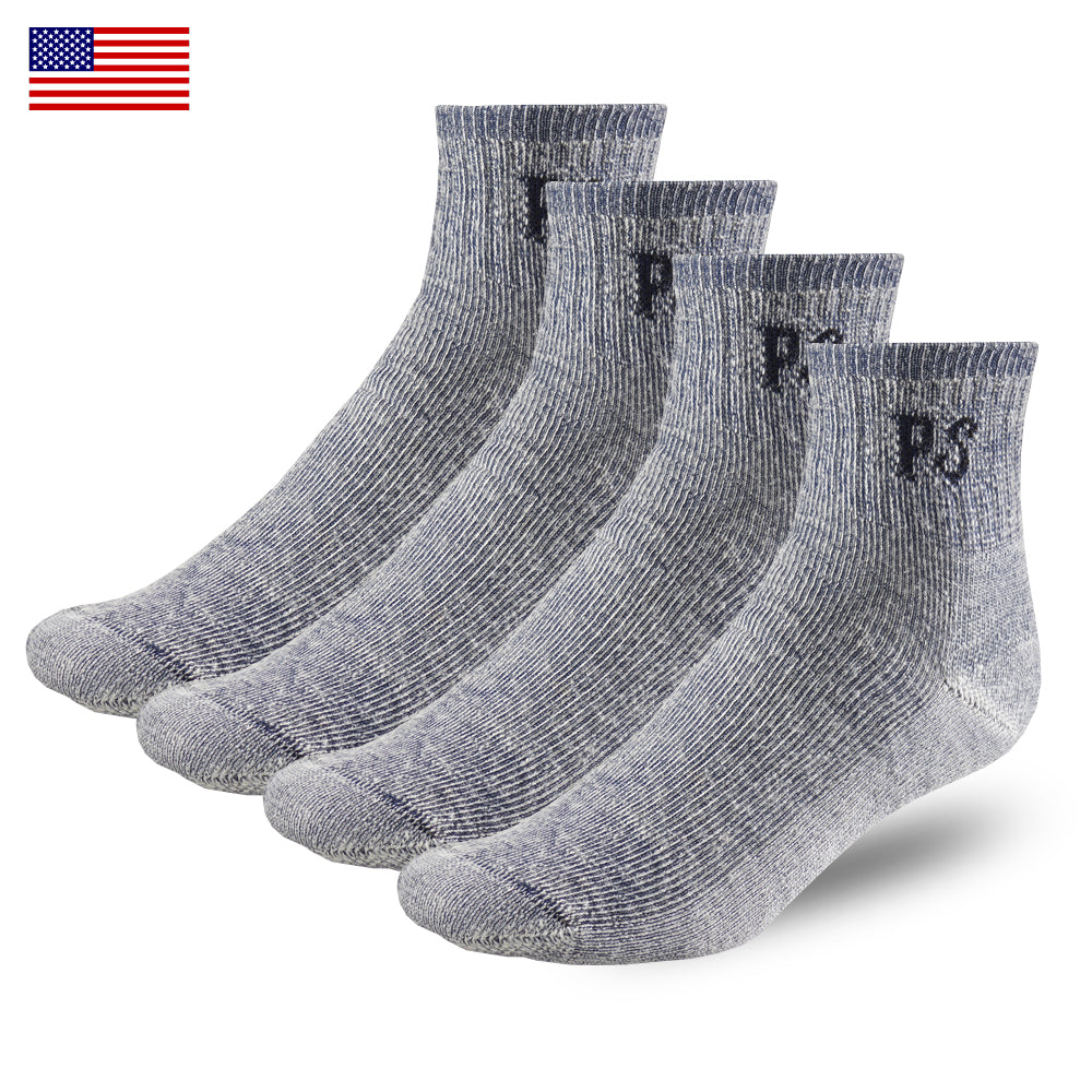 Below Zero Quarter | American Made Merino Wool Socks | People Socks