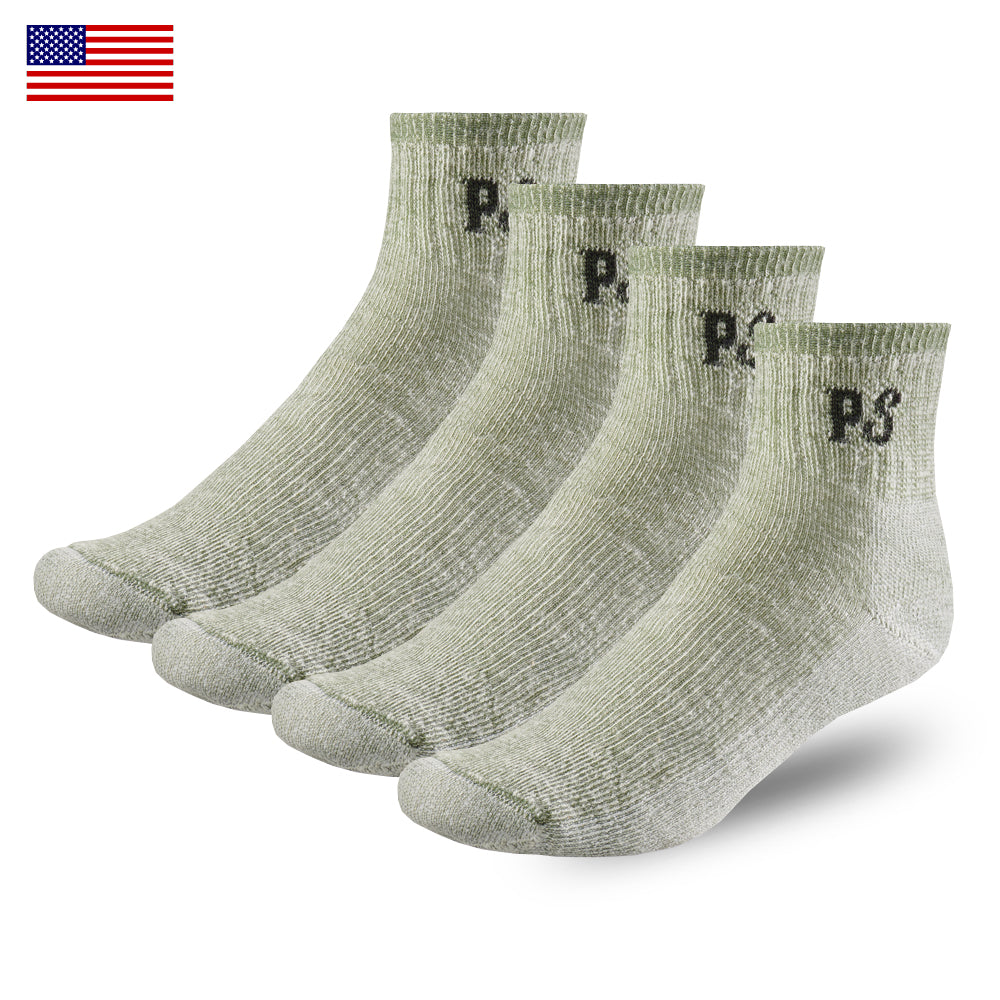 Below Zero Quarter | American Made Merino Wool Socks | People Socks